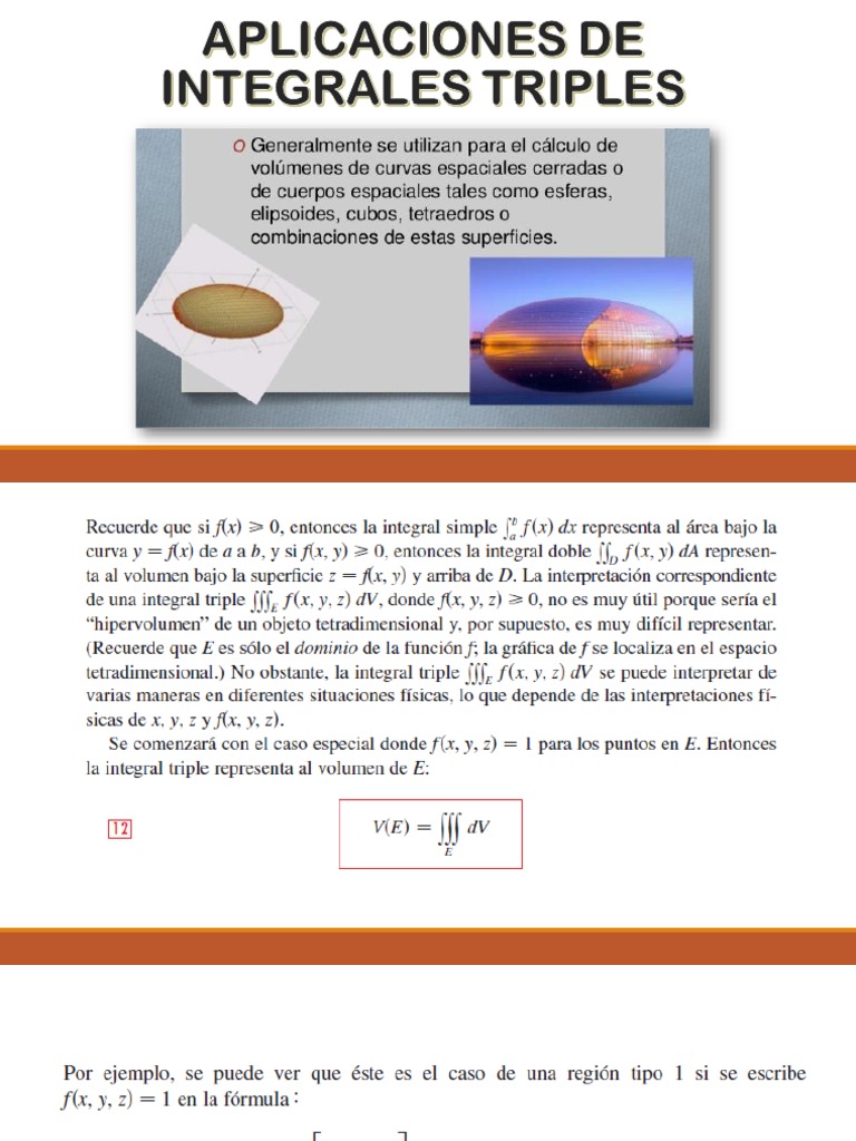 Aplicaciones de Integrales Triples | PDF