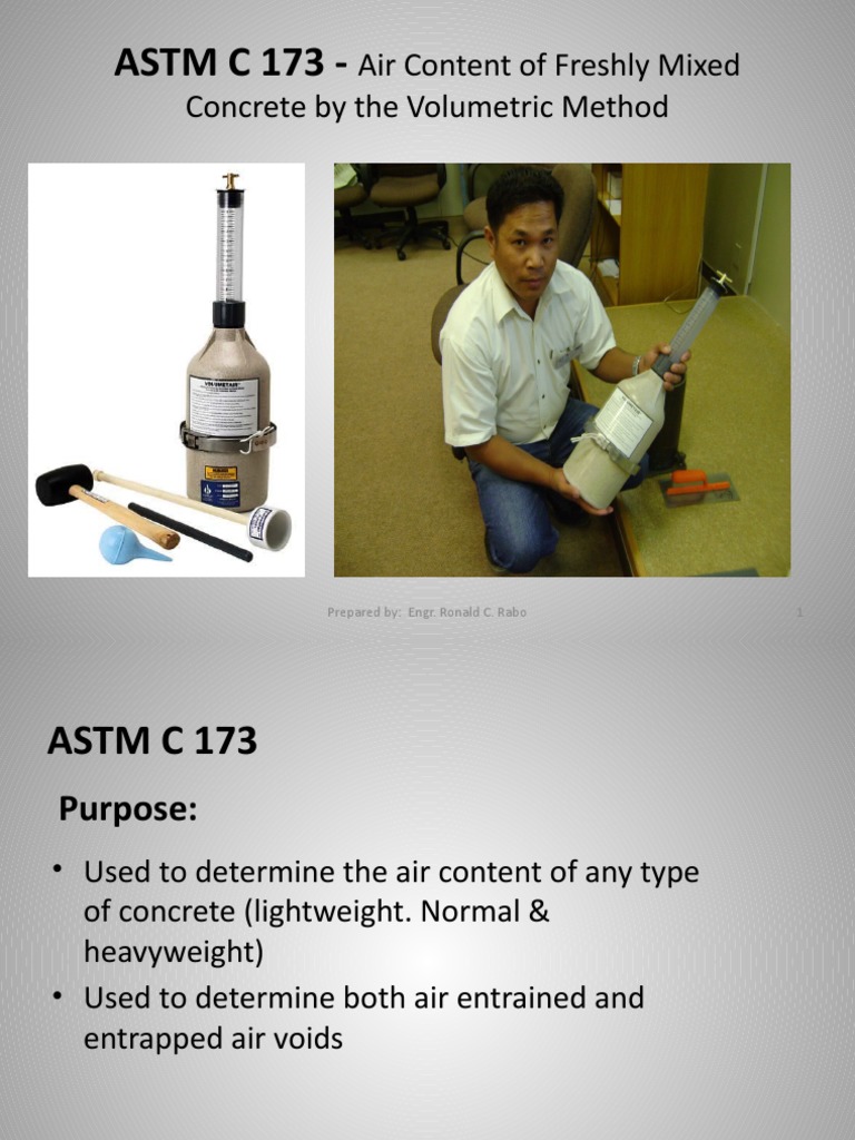 Air Content Testing by Volumetric Method | PDF