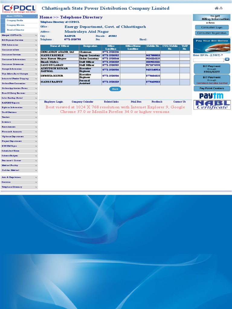 HTTPSWWW - Cspdcl.co - Incseb (S (Qbmcxkbatqz2lxxjmshtr44e) ) FrmCompanyDirectory - Aspx 2 | PDF ...