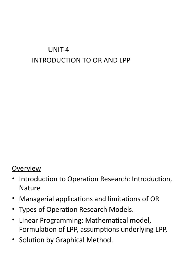 Introduction to Linear Programming | PDF | Linear Programming | Mathematical Optimization