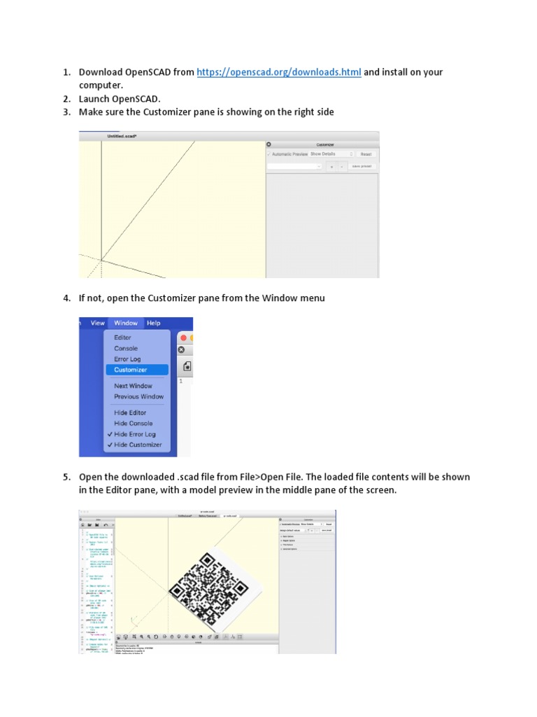 How To Use OpenSCAD | PDF