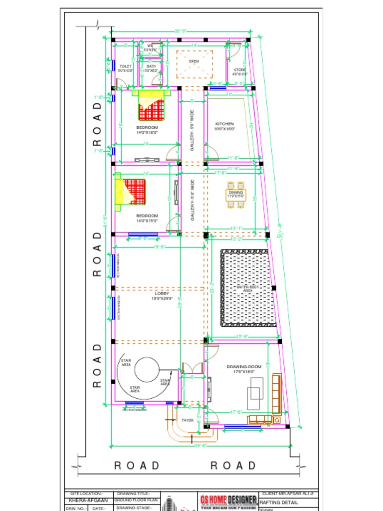 MR - Afsar Ali Ji Location - Khera-Afgaan 40'x81 Plan-Model | PDF