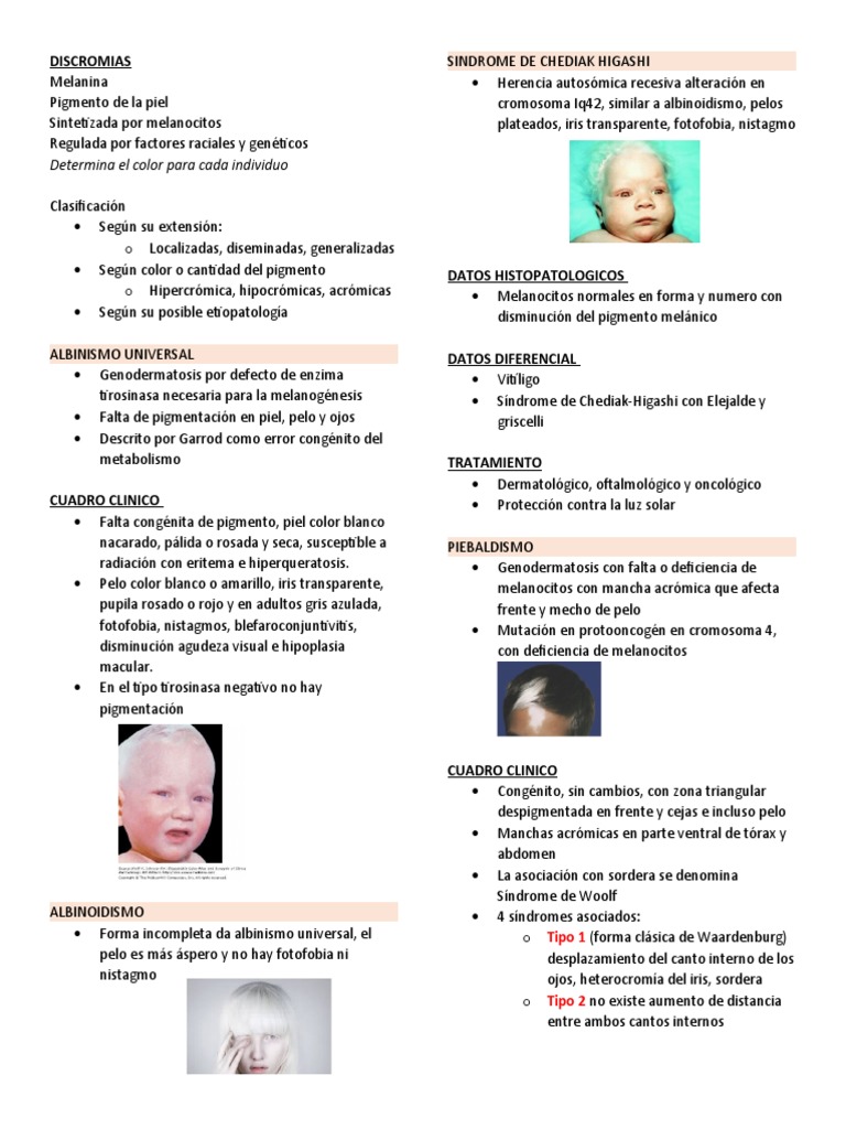 Discromias | PDF | Medicina | Medicina CLINICA
