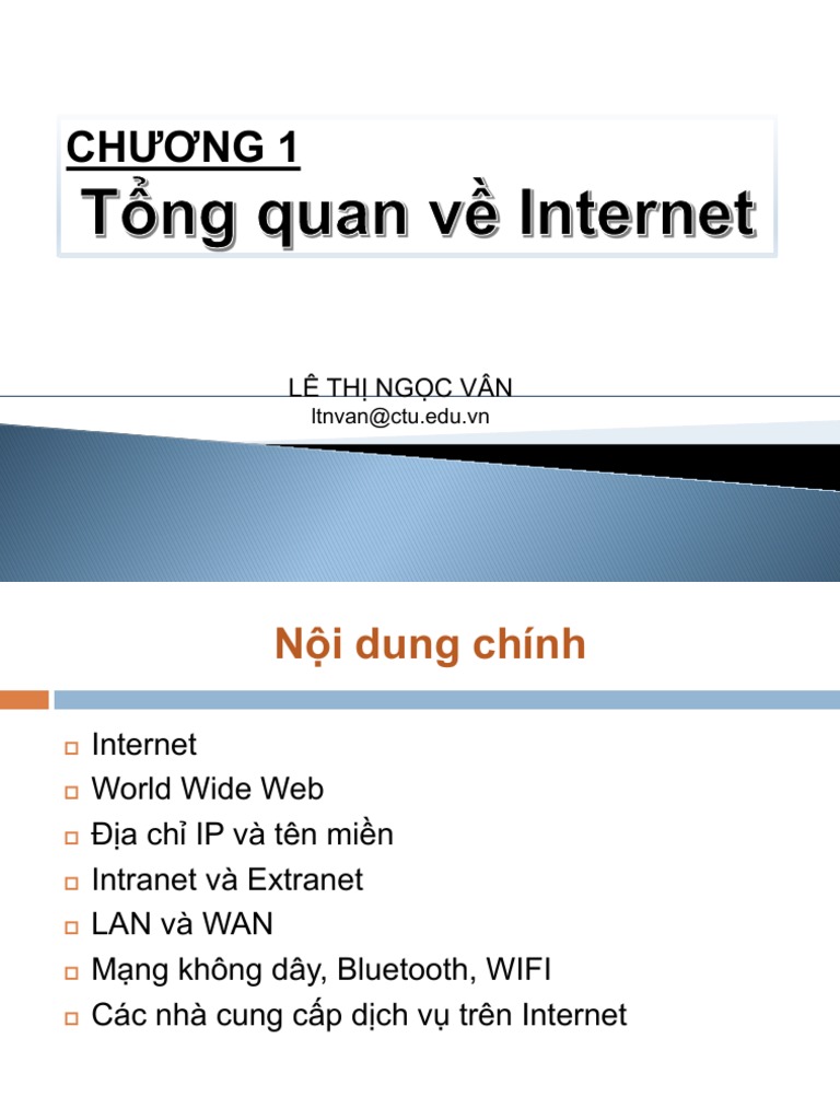 Chuong 1 Tong Quan Ve Internet - 08.2022 | PDF
