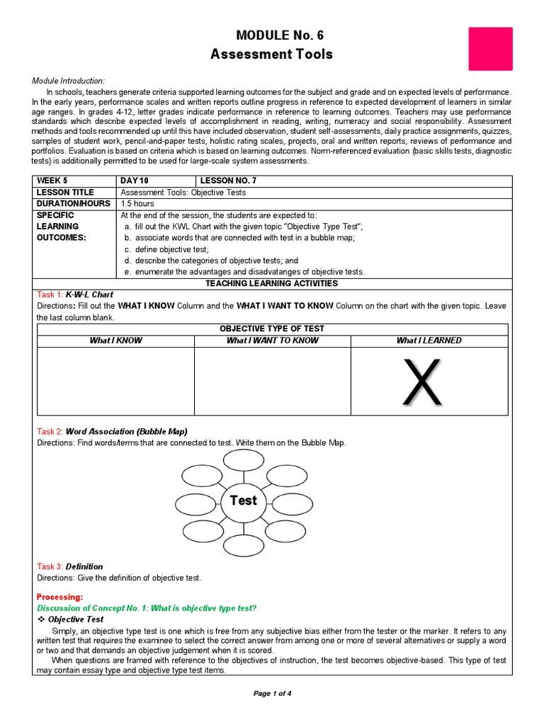 PCK3.6 Module6 | PDF | Educational Assessment | Cognition