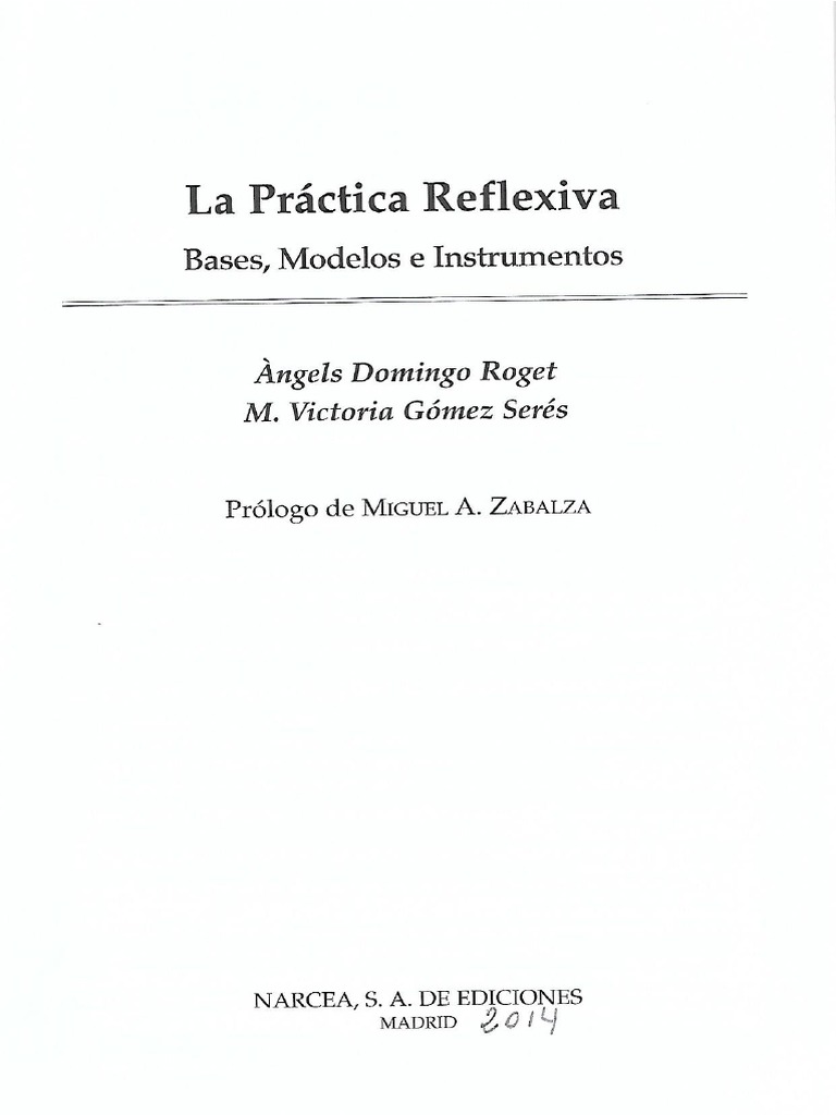 12 - ROGET, A.D. - SERÈS, M.V.G. La Practica Reflexiva Cap 4 | PDF