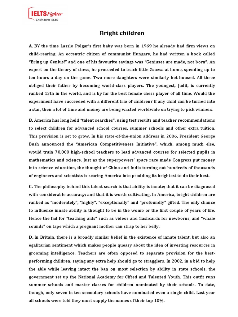 Handout - Reading Unit 2 | PDF