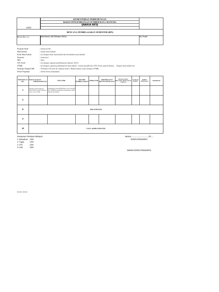 Format Rps-Rev2.kalk | PDF