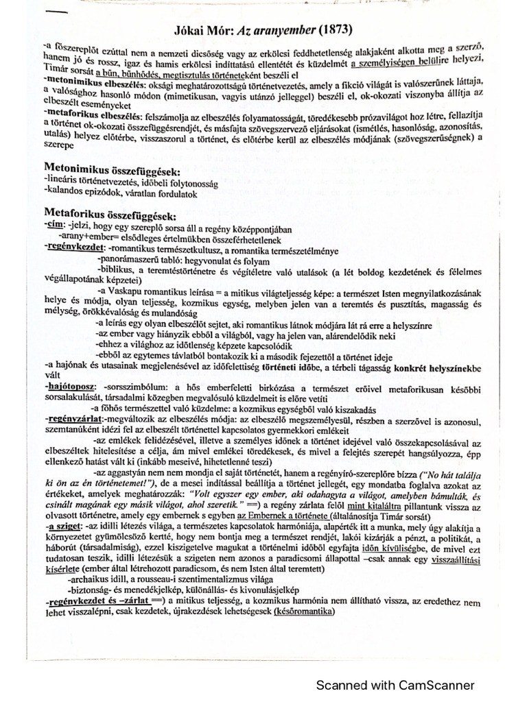 Jókai-Mór-Az-aranyember | PDF