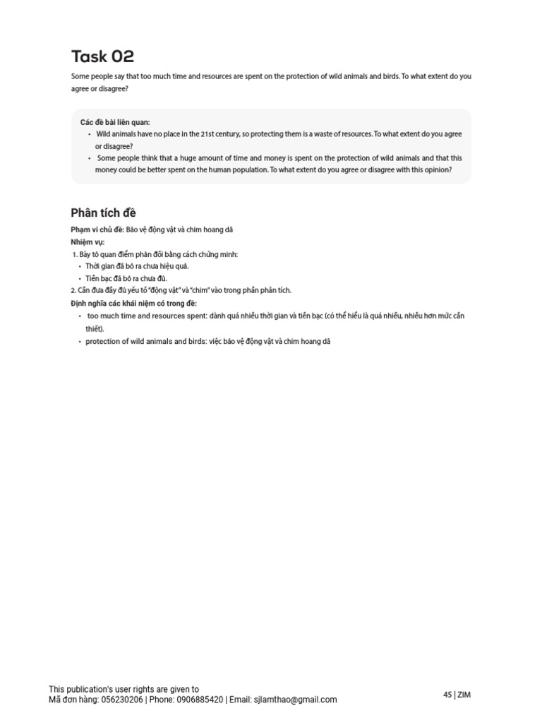 WT-Agree-Disagree - Protecting Animals | PDF