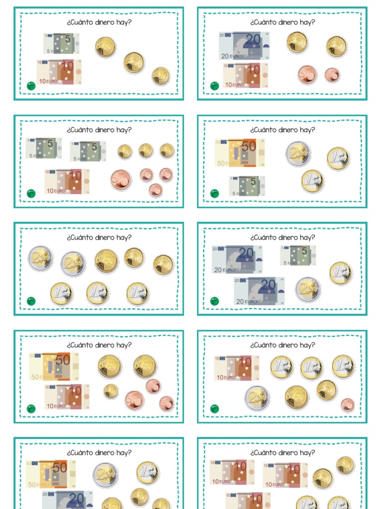 Tarjetas Cuanto Dinero Hay | PDF