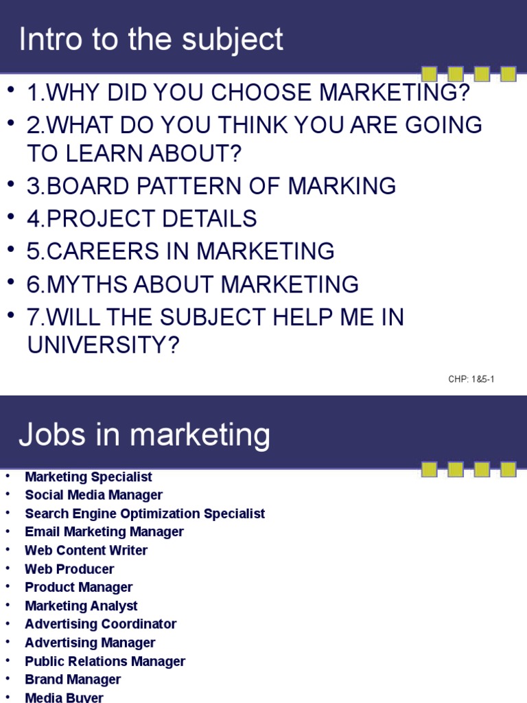 CH 1 Intro To Marketing | PDF | Marketing | Customer