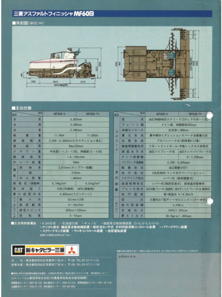 MF60B Specification | PDF