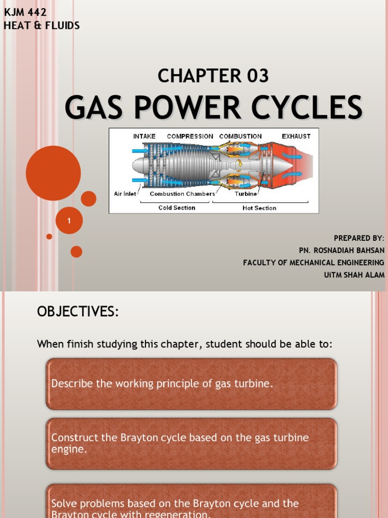 Chapter 3 Gas Power Cycles | Download Free PDF | Gas Turbine | Internal Combustion Engine
