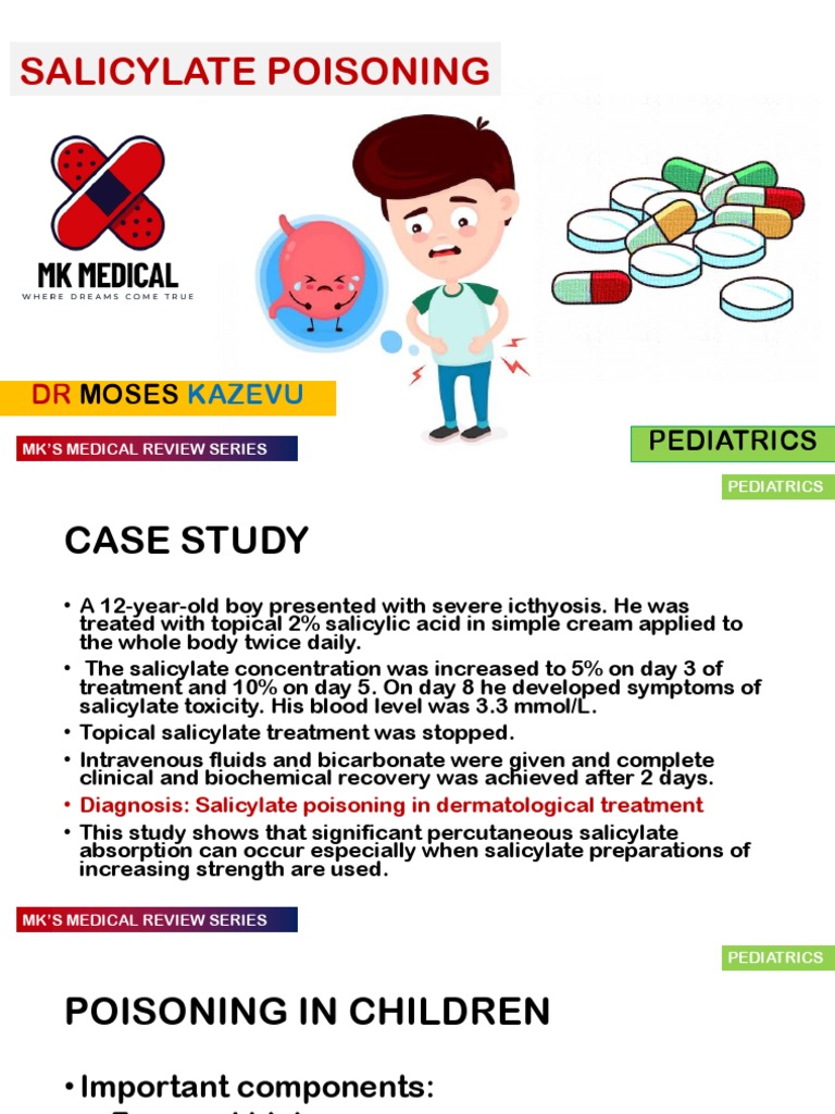 Salicylate Poisoning DR Moses Kazevu | PDF | Aspirin | Clinical Medicine