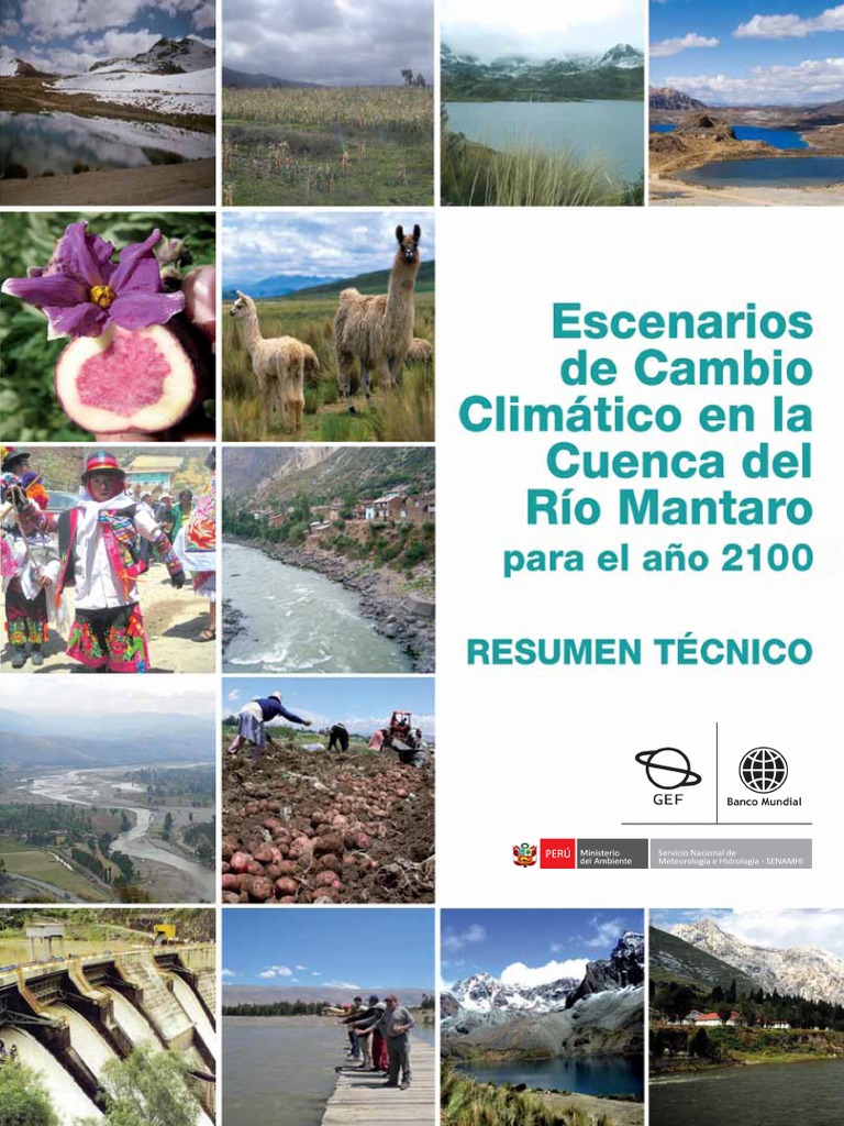 Escenarios Cambio Climático Cuenca Mantaro Año 2100 2010 | PDF | Cuarto informe de evaluación ...