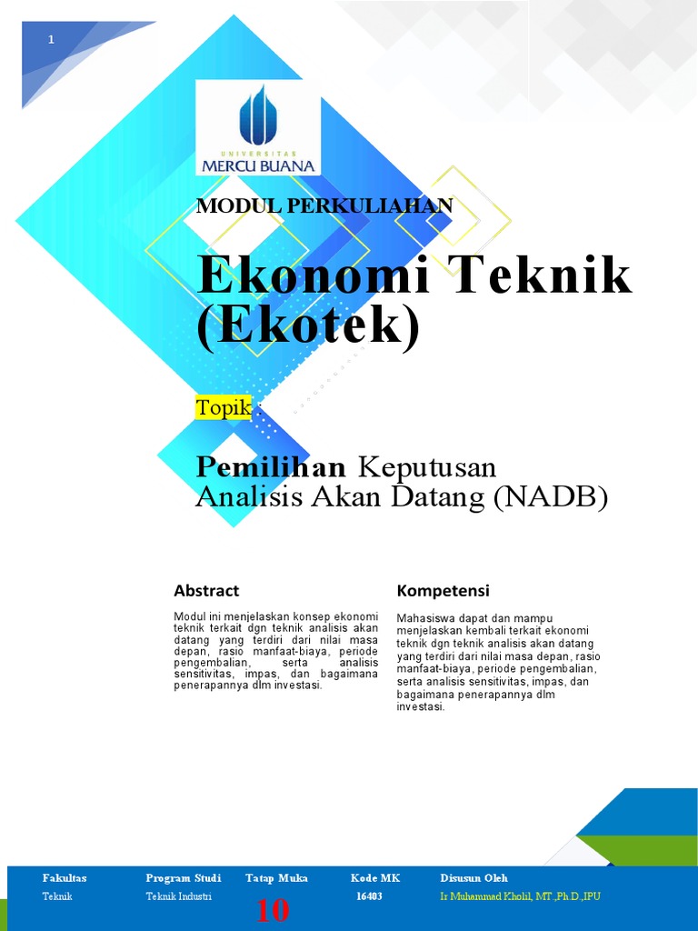 Ekotek MK.10 | PDF | Bisnis