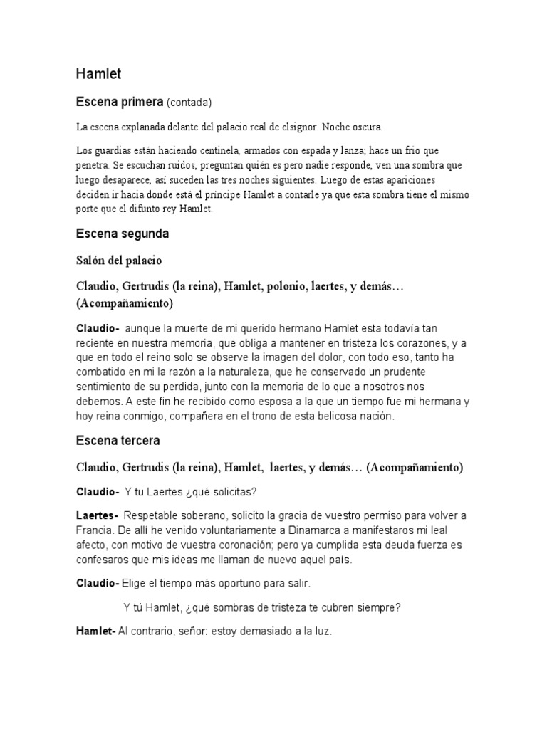 Hamlet Adaptacion | PDF | Aldea