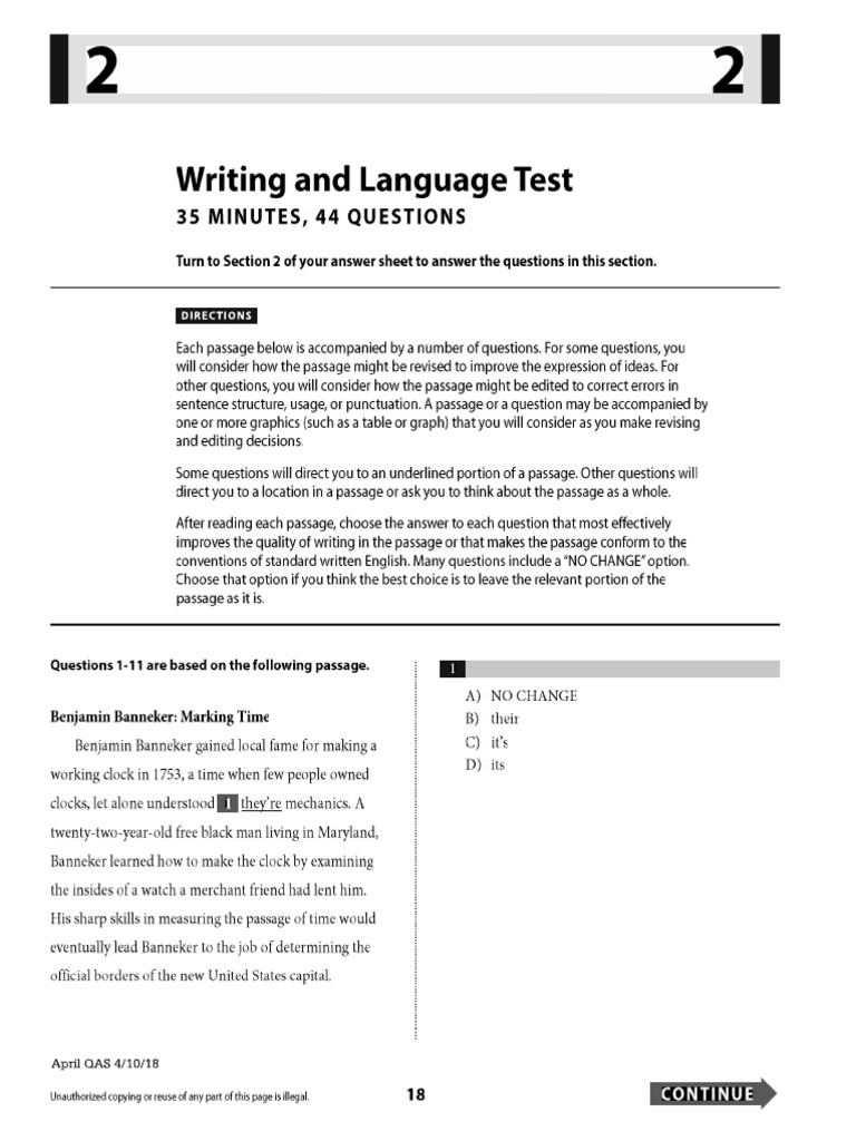 SAT - Full Length Writing Practice - 21st Jun'23 | PDF