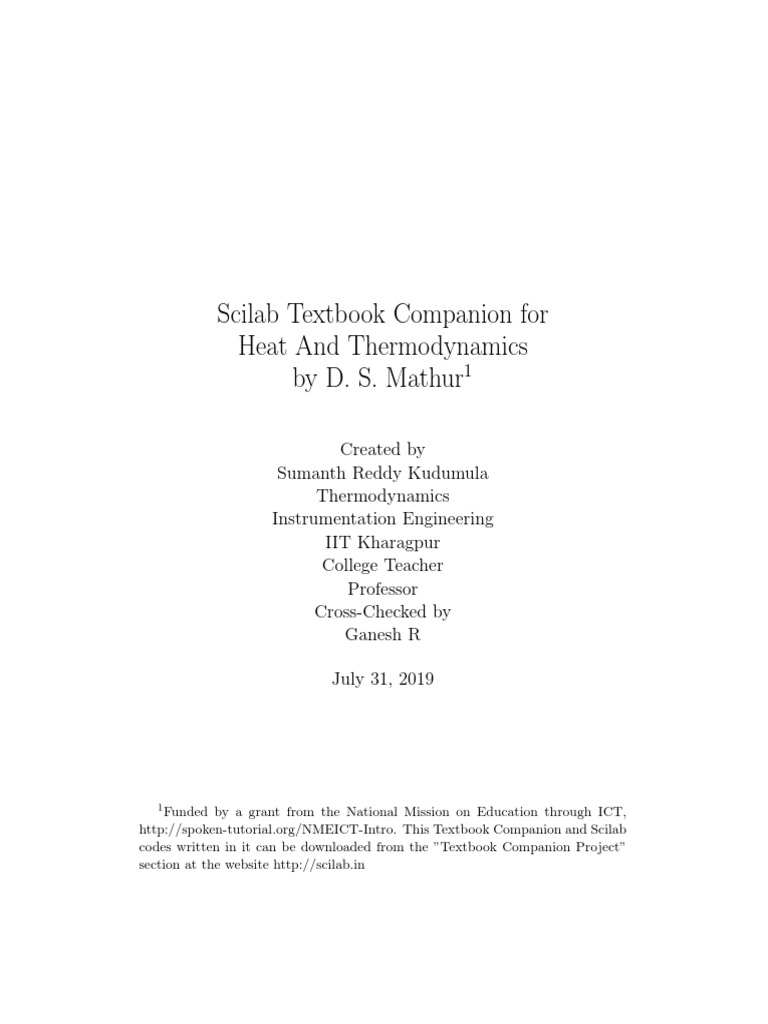 Heat and Thermodynamics - D. S. Mathur | PDF | Heat | Thermodynamics