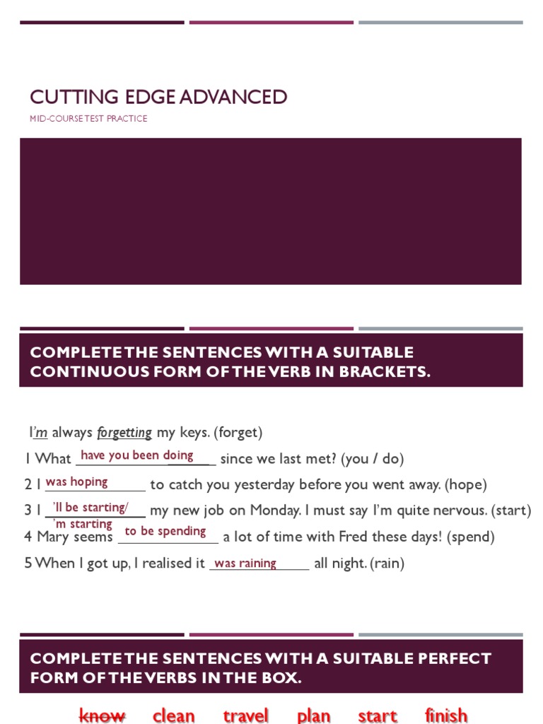 C1 - Mid-Course Test Practice | PDF | Language Arts & Discipline