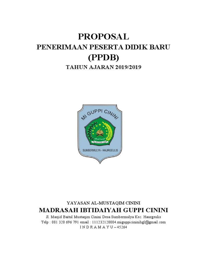 Proposal PPDB 2019-2020 | PDF