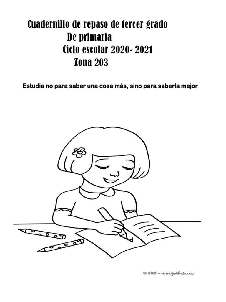 Cuadernillo de Repaso Tercer Grado PDF | PDF