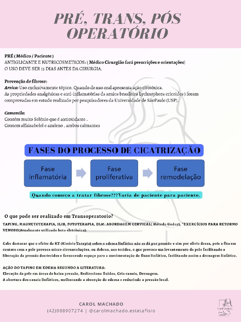 Pré e Pós Operatorio Estudar | PDF