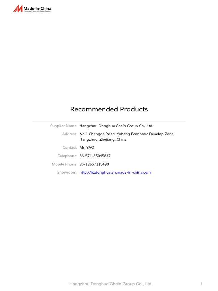 Recommended Products | PDF | Secondary Sector Of The Economy ...