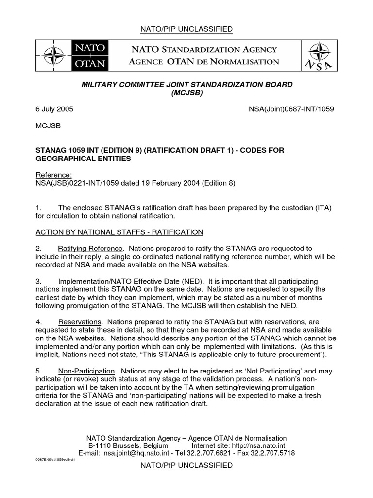 Military Committee Joint Standardization Board (MCJSB) | PDF ...