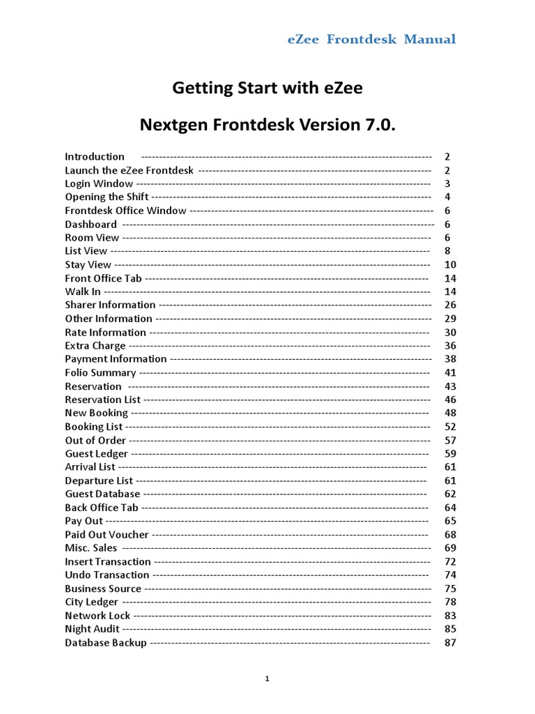 Frontdesk Manual 7.0 | PDF | Invoice | Icon (Computing)