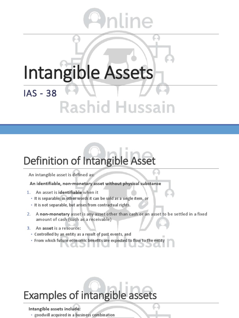 Ias 38 | PDF | Intangible Asset | Goodwill (Accounting)