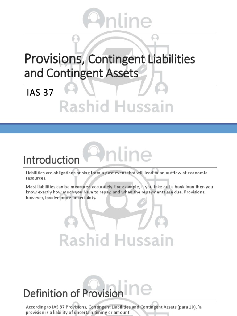 Ias 37 | PDF | Cost | International Financial Reporting Standards