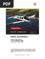 Baron 58 Pilot Checklist | PDF | Flap (Aeronautics) | Takeoff