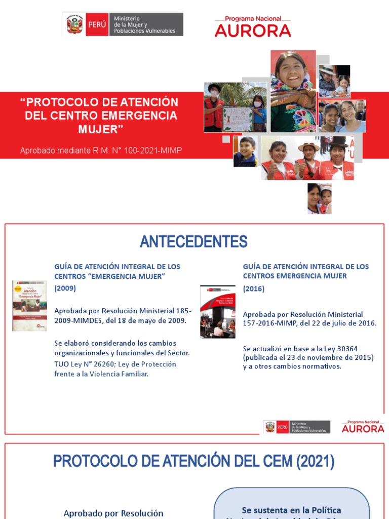 Presentacion Protocolo CEM Nuevo | PDF | La violencia contra las mujeres | Violencia