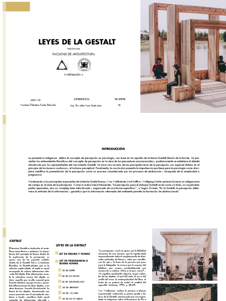 Leyes de La Gestalt - Percepcion | PDF | Percepción | Experiencia subjetiva