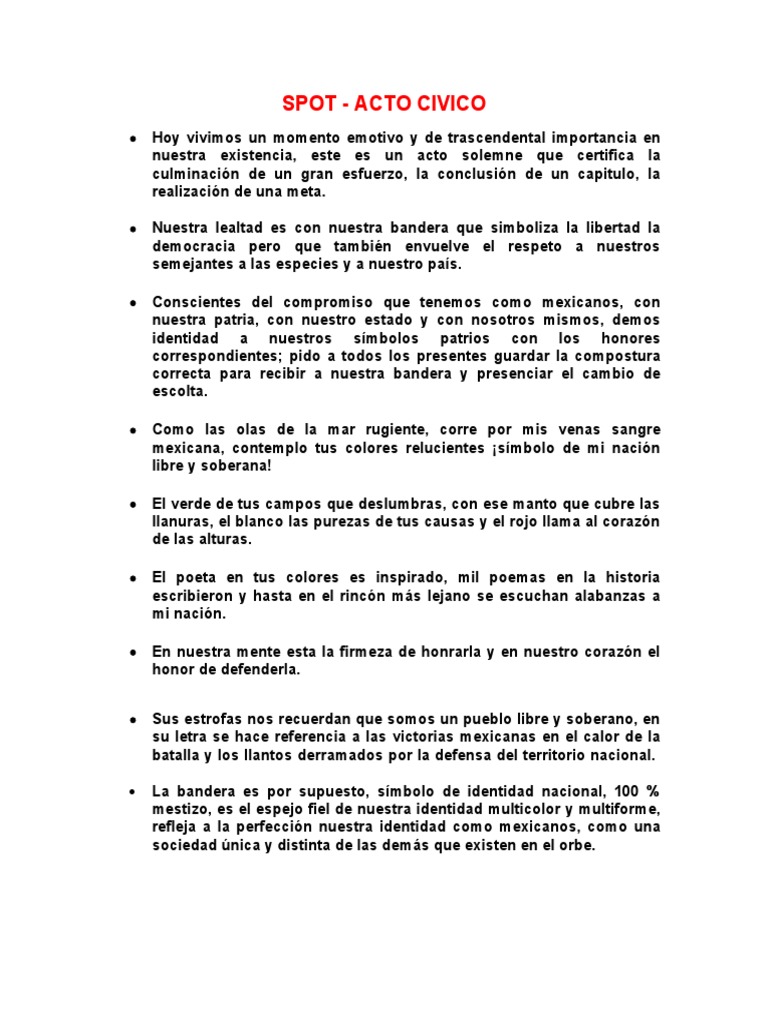 Spot programa de clausura | PDF | Amor