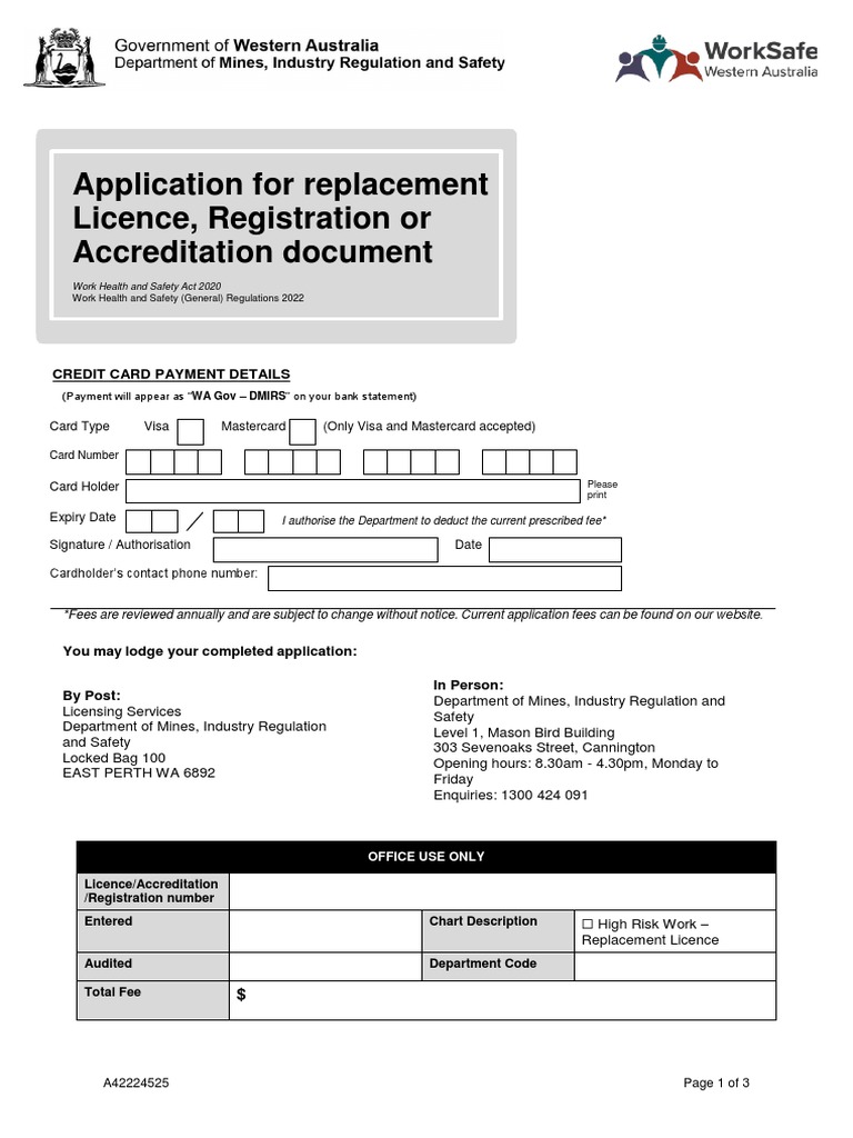 Replacement Document Application Form | PDF | Visa Inc. | Master Card