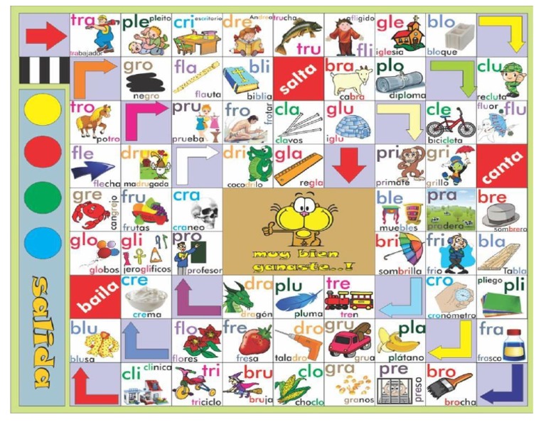 Tablero Silabas Trabadas | PDF