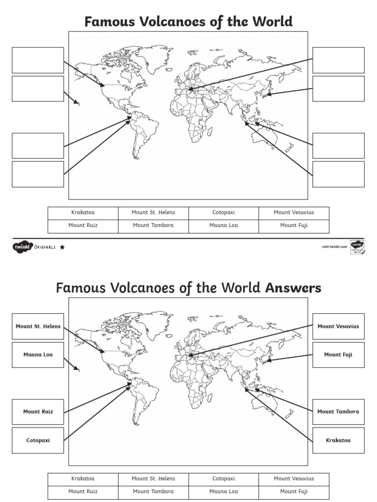 Famous Volcanoes Around the World | PDF | Volcano | Natural Hazards