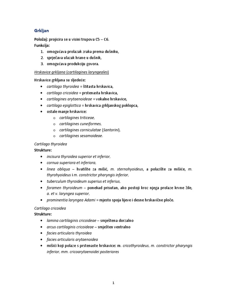 Grkljan - hand out Banovac | PDF
