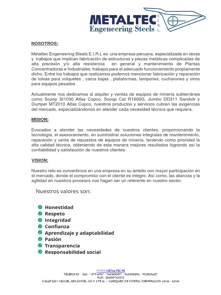 Brochure Metalec Engeneering Steels | PDF | Sector privado | Ingeniería