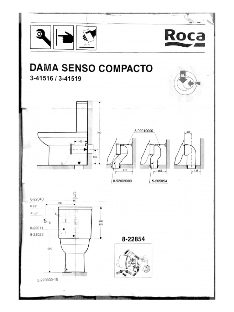Roca Dama Senso Compacto | PDF