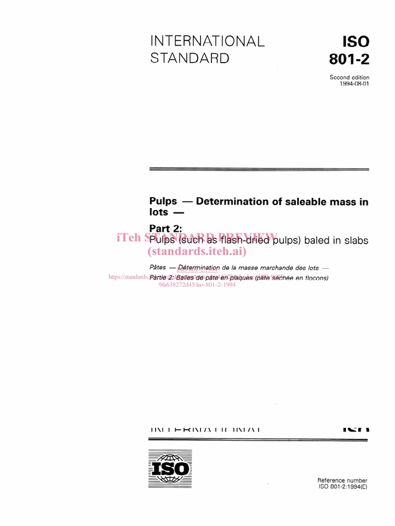 Iso 801 2 1994 | PDF | International Organization For Standardization ...