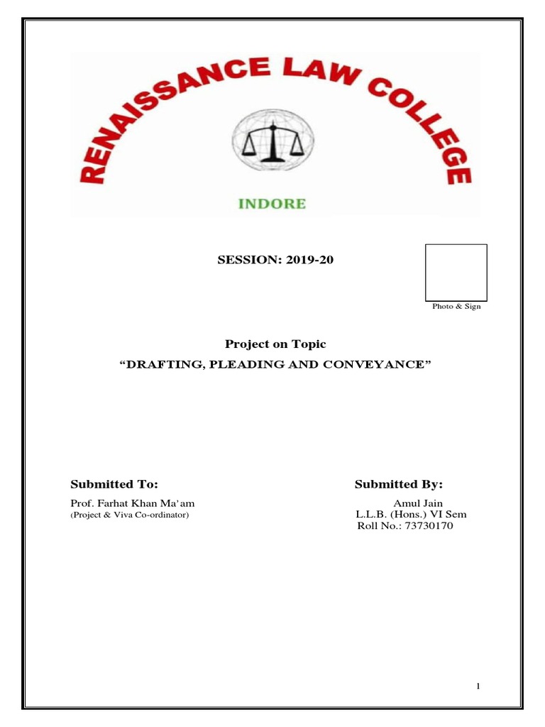 Pleading and Drafting Project | PDF | Lawsuit | Pleading