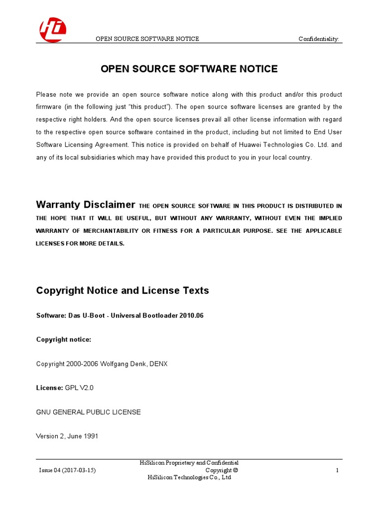 Open Source Software Notice | PDF | Source Code | Proprietary Software Open Source Software Notice | PDF | Source Code | Proprietary Software