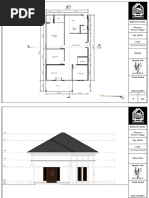 Gambar Kerja Denah Rumah 1 Lantai Type 36 | PDF