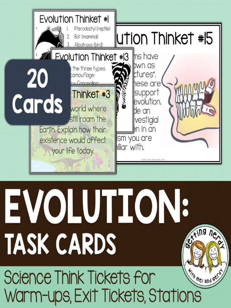 EXAMPLES Evolution Thinkets GettingNerdyLLC | PDF | Natural Selection ...