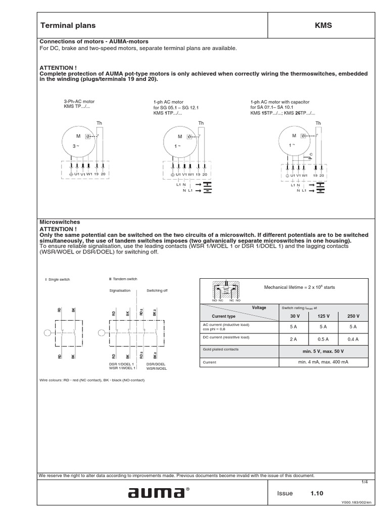 AUMA | PDF | Electrical Connector | Electric Power