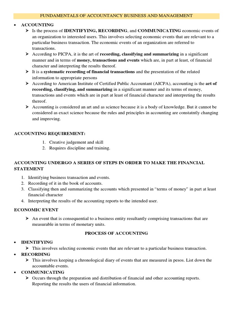 FABM | PDF | Accounting | Business